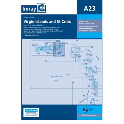 Imary Chart A23 2013: Virgin Islands And St Croix (Imray Chart A23 ...