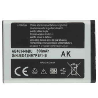 800mAh AB463446BU batterie Samsung C512 / X208 / 1258 / 1250 (S/N: BD4S497PS/1-B) - Batterie ...