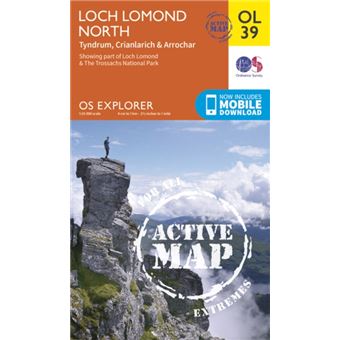 Os Explorer Active Ol39 Loch Lomond North (Os Explorer Map Active) (Map ...