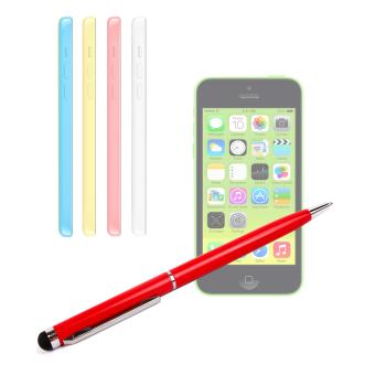 Stylet 2 en 1 + stylo bille en rouge léger pour Smartphone Apple iPhone ...