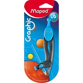 Maped compas scolaire graphic 360 degrés 100mm cercle 396 mm pour ...