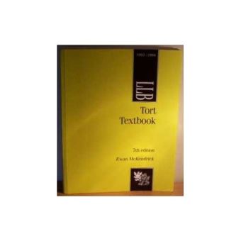 Tort: Textbook (Bachelor of Laws (LLB)) Mckendrick, Ewan - broché ...