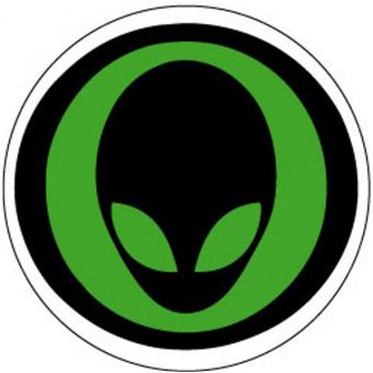 Extraterrestres Poster-Sticker Autocollant - We Are Not Alone (9x9 cm ...