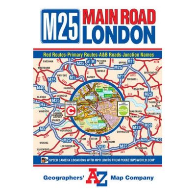 M25 Main Road Map of London (A-Z Road Map) Geographers, A - Z Map ...
