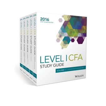 Wiley Study Guide For 2016 Level I Cfa Exam Complete Set Paperback