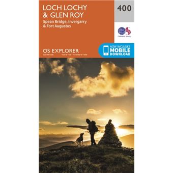 Os Explorer Map (400) Loch Lochy And Glen Roy - Spean Bridge ...