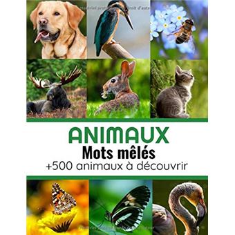 Animaux Mots Mêlés : Mots cachés Adultes sur les Animaux (avec ...
