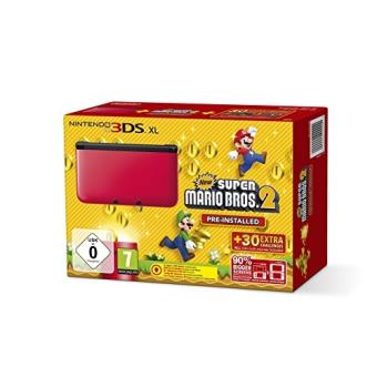 Console nintendo 3ds xl - rot + new super mario bros. 2 - Console ...