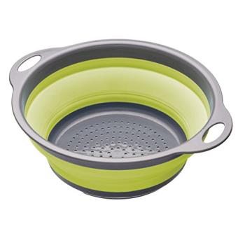 Kitchen craft colourworks collapsible colander, green, 24cm - Ustensile ...