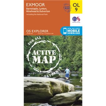 Os Explorer Active Ol9 Exmoor (Os Explorer Map Active) (Map) Ordnance ...