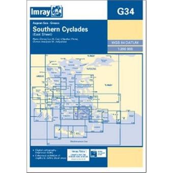 Imray Chart G34: Southern Cyclades (Imray Chart G034) (Map) Imray ...
