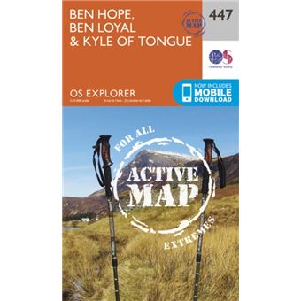Os Explorer Map Active (447) Ben Hope, Ben Loyal And Kyle Of Tongue (Os ...