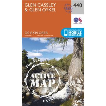 Os Explorer Map Active (440) Glen Cassley And Glen Oykel (Os Explorer ...