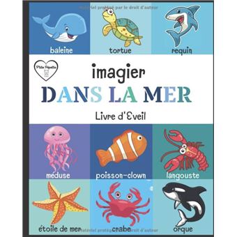 Dans la Mer - Livre d'Éveil Mon Premier Imagier des Animaux de la Mer ...