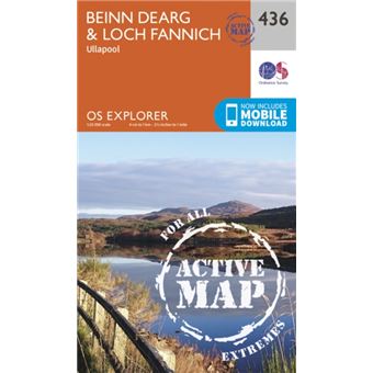 Os Explorer Map Active (436) Beinn Dearg And Loch Fannich (Os Explorer ...