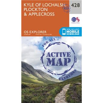 Os Explorer Map Active (428) Kyle Of Lochalsh, Plockton And Applecross ...