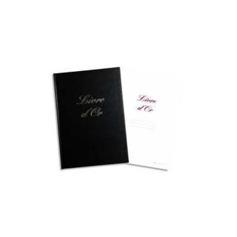 Livre d’Or format 21x29,7cm Noir 148 pages. Couverture aspect cuir ...