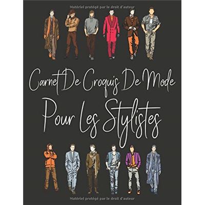 Carnet De Croquis De Mode Pour Les Stylistes - 360 Dessin De Silhouette ...