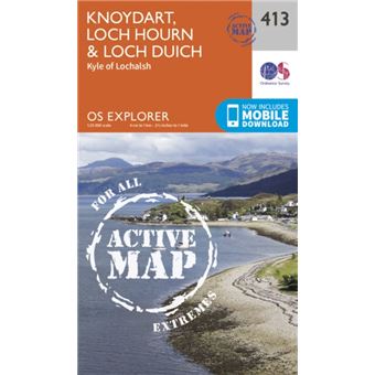 Os Explorer Map Active (413) Knoydart, Loch Hourn And Loch Duich (Os ...