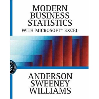 Modern Business Statistics With Microsoft Excel