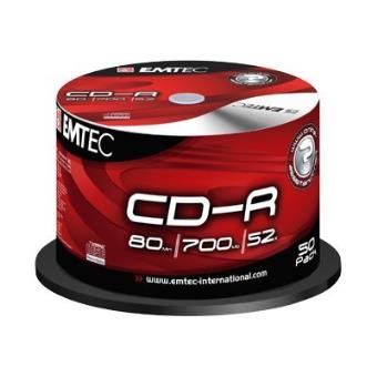 EMTEC Classic - 50 x CD-R - 700 Mo (80 min) 52x - argent - spindle - CD ...