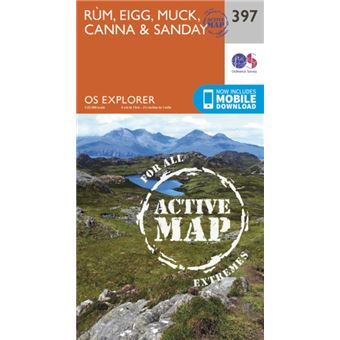 Os Explorer Map Active (397) Rum, Eigg, Muck, Canna And Sanday (Os ...