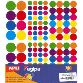 Gommettes - Rond x 256 - Autres Jeux créatifs - Achat & prix | fnac