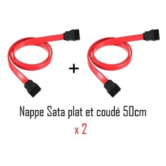 CABLING® Pack 2 x Nappe cordon SATA 50cm - Montage et connectique PC ...