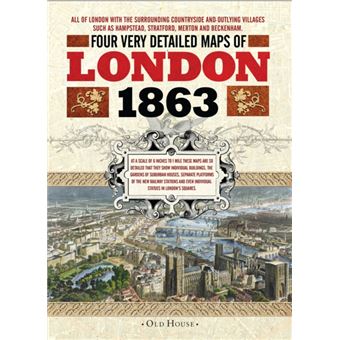 Street Maps Of Victorian London, 1863 (Old House Projects) (Poster ...