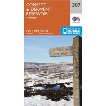 Os Explorer Map (307) Consett And Derwent Reservoir (Map) Ordnance ...