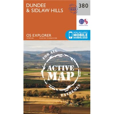 Os Explorer Map Active (380) Dundee And Sidlaw Hills (Os Explorer ...