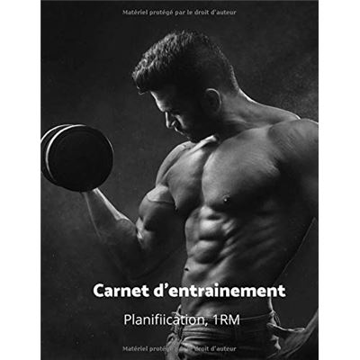 Carnet d'entrainement musculation fitness 1RM, Mensurations, Notes ...