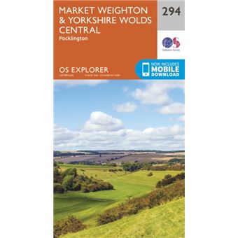 Os Explorer Map (294) Market Weighton And Yorkshire Wolds Central (Map ...