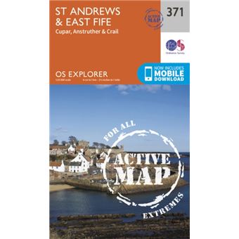 Os Explorer Map Active (371) St Andrews And East Fife (Os Explorer ...