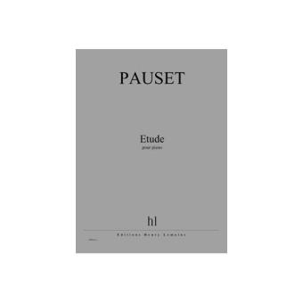 Partitions Classique Jobert Pauset Brice - Etude - Piano Piano - grand ...