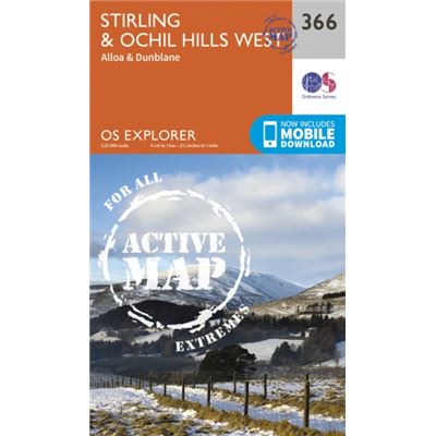 Os Explorer Map Active (366) Stirling And Ochil Hills West (Os Explorer ...