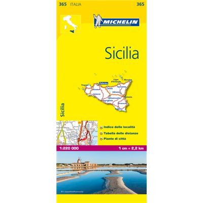 Sicilia Michelin Local Map 365 (Michelin Regional Maps) (Map) Michelin ...