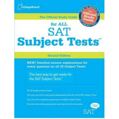 Official Study Guide for All SAT Subject Tests - [Version Originale ...