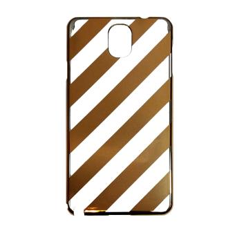 Coque rigide transparente avec contour effet chromé (Diagonal doré ...