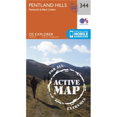 Os Explorer Map Active (344) Pentland Hills (Os Explorer Active Map ...