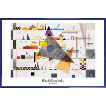 Poster Encadré: Vassily Kandinsky - Horizontale, 1924 (61x91 cm), Cadre ...