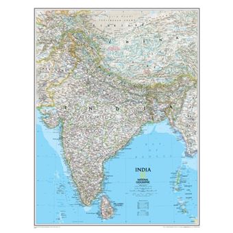 India Classic, Tubed Wall Maps Countries & Regions (Reference ...