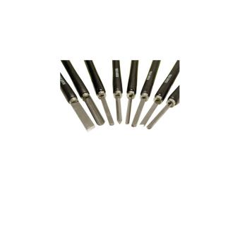 Coffret de 8 gouges de tournage HSS L. 370 mm H8TLG - Accessoires de ...
