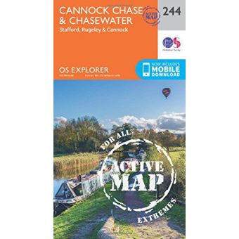 OS Explorer Map Active (244) Cannock Chase (OS Explorer Active Map ...