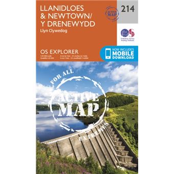 Os Explorer Map Active (214) Llanidloes And Newtown - Y Drenewydd (Os ...