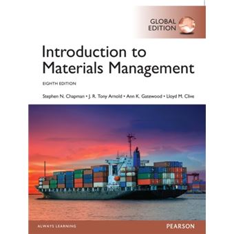 Introduction To Materials Management G Steve Chapman, Ann K Gatewood ...
