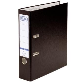Elba 100202154 classeur levier format a4 polypropylène noir - Classeurs ...