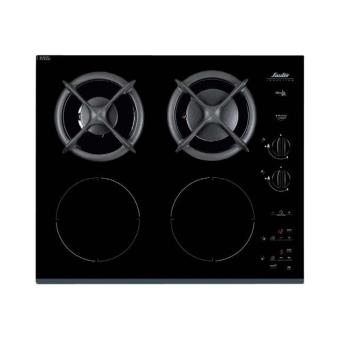Sauter STI963B - Table de cuisson mixte induction et gaz - 4 plaques de ...