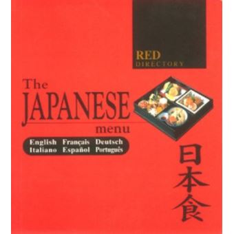 Red Directory - The Japanese Menu (in 6 languages): Japanese Menu ...