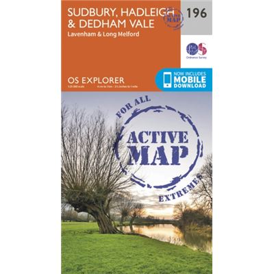 Os Explorer Map Active (196) Sudbury, Hadleigh And Dedham Vale (Os ...